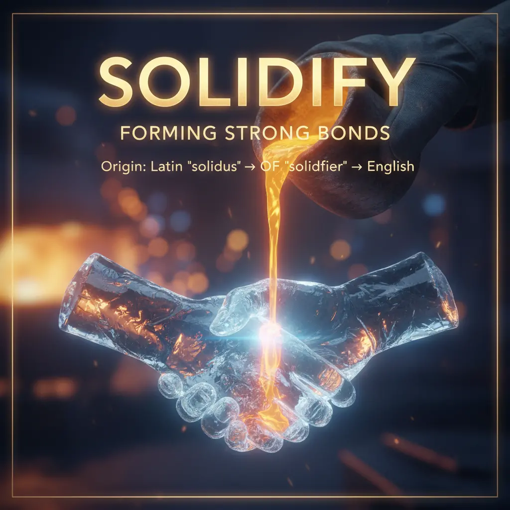 solidify - Learn English Vocabulary | LexiTalk