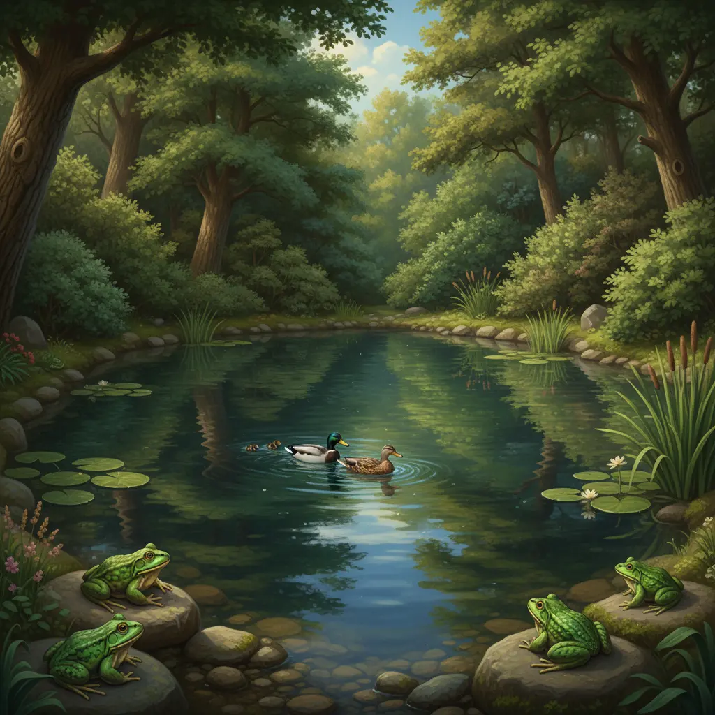 pond - Learn English Vocabulary | LexiTalk