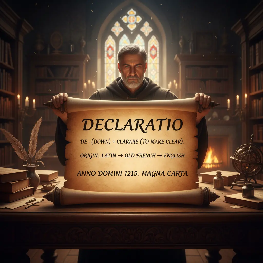 declaration - Learn English Vocabulary | LexiTalk