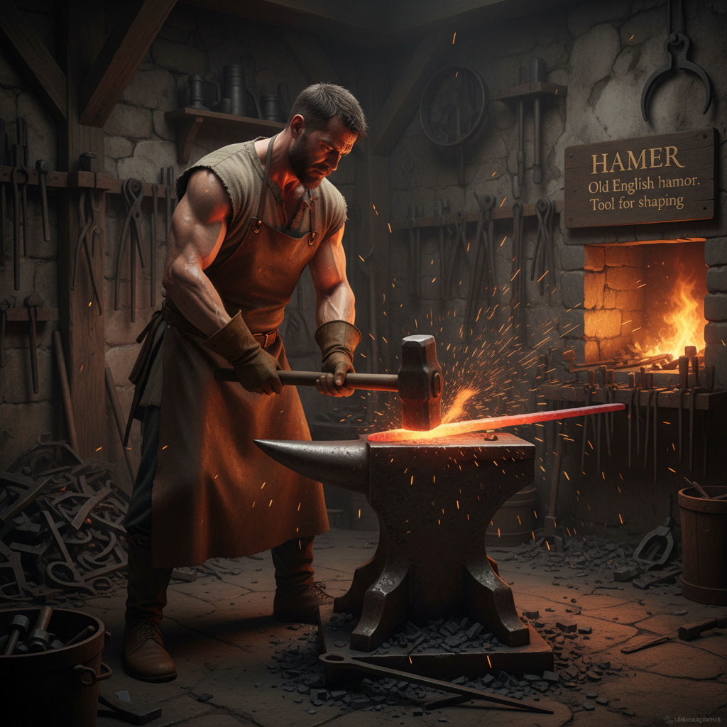 hammer - definition of hammer in English | Learn English Vocabulary ...