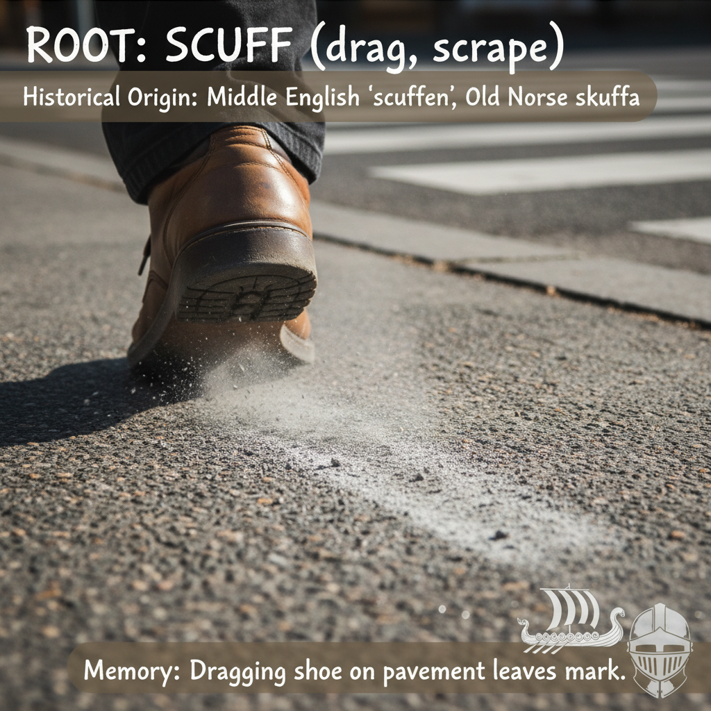 scuff - scuff meaning and usage in English | Learn English Vocabulary ...