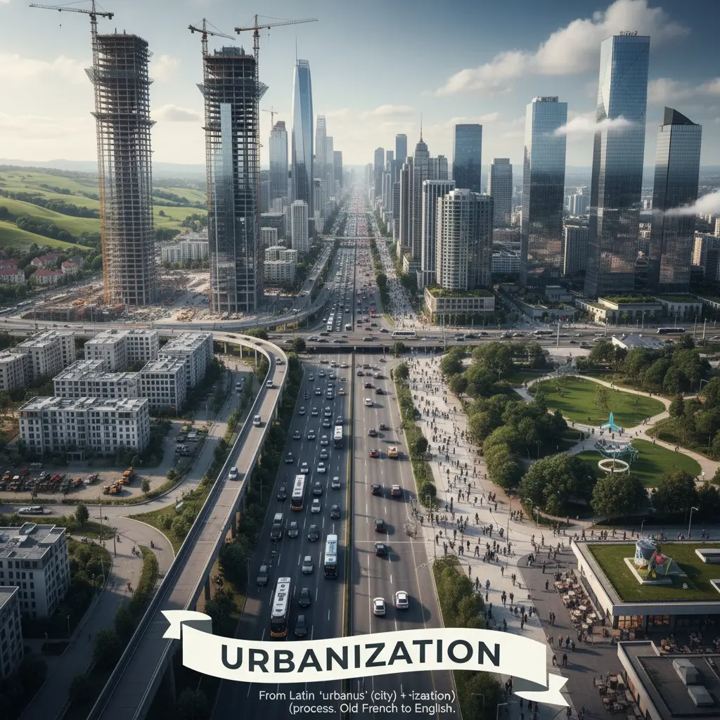 urbanization - Learn English Vocabulary | LexiTalk